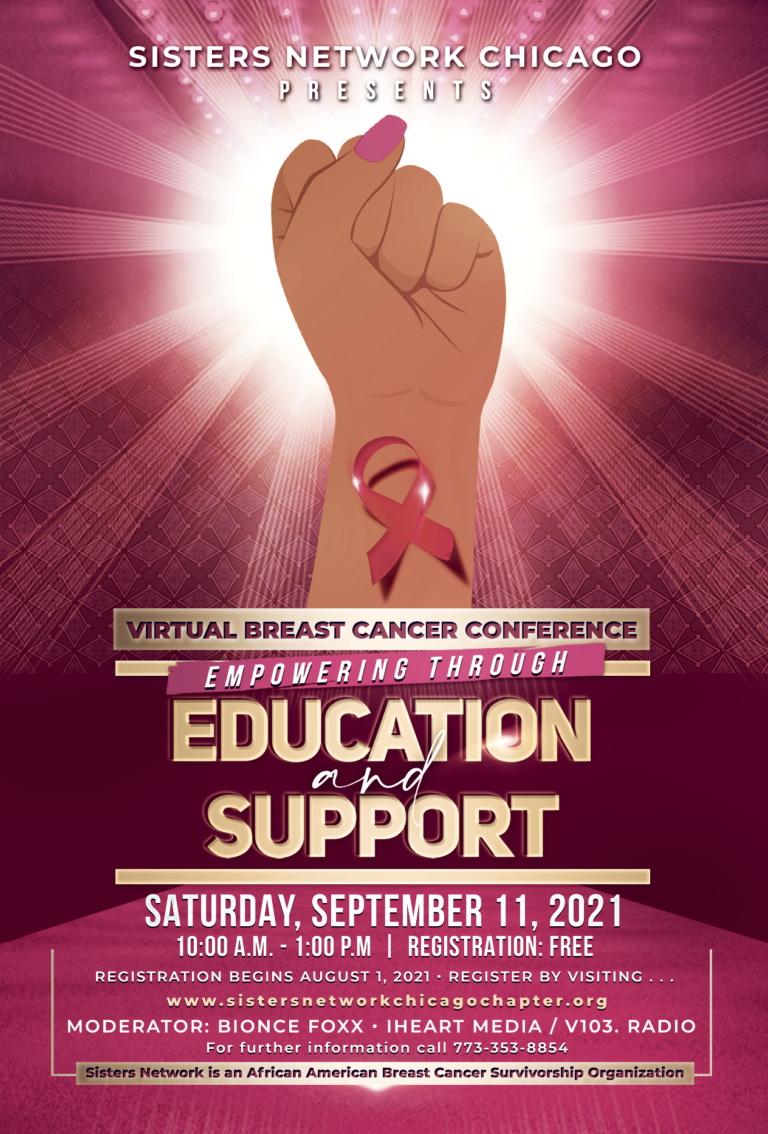 2021 Breast Cancer Virtual Conference - Sisters Network, Inc. - Chicago ...